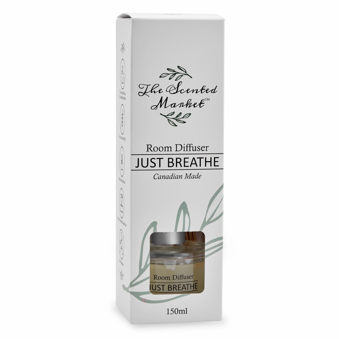 Just Breathe Reed Diffuser – Long-Lasting Invigorating Room Fragrance ...